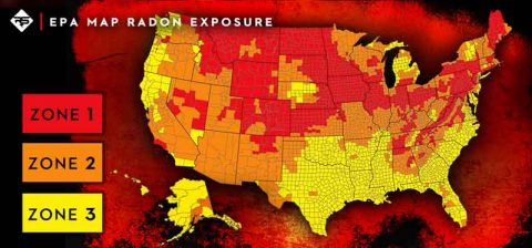 Radon in Homes from Soil, Water and Even Air.