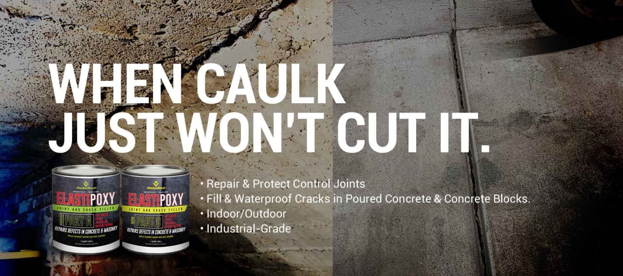 Concrete Crack Filler & Joint Sealant - ElastiPoxy | RadonSeal