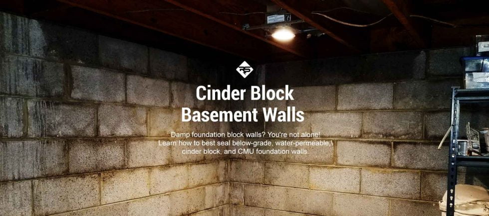 How To Seal Cinder Block Foundation Walls | RadonSeal