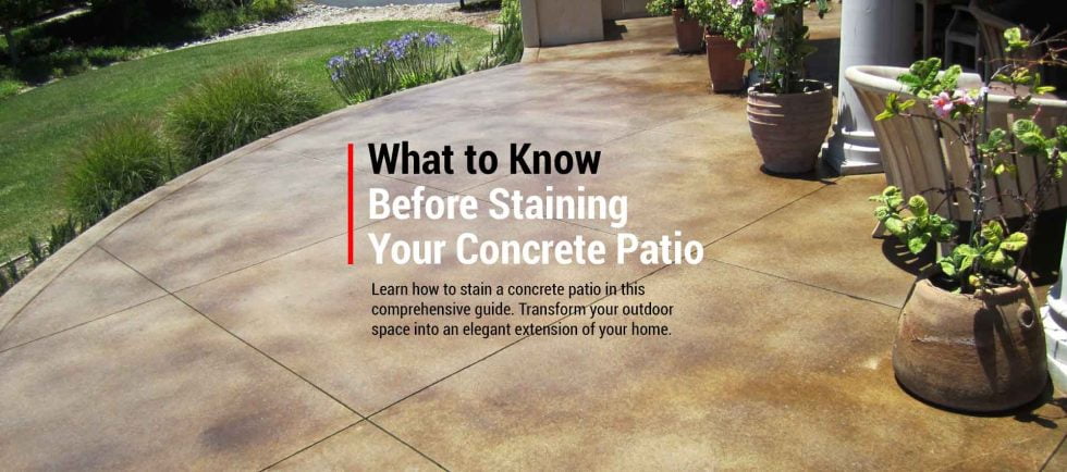 How to Stain a Concrete Patio the Right Way: A DIY Guide | RadonSeal